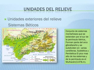 El relieve de la península ibérica | PPTX