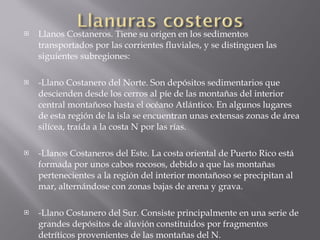 El relieve de puerto rico | PPT