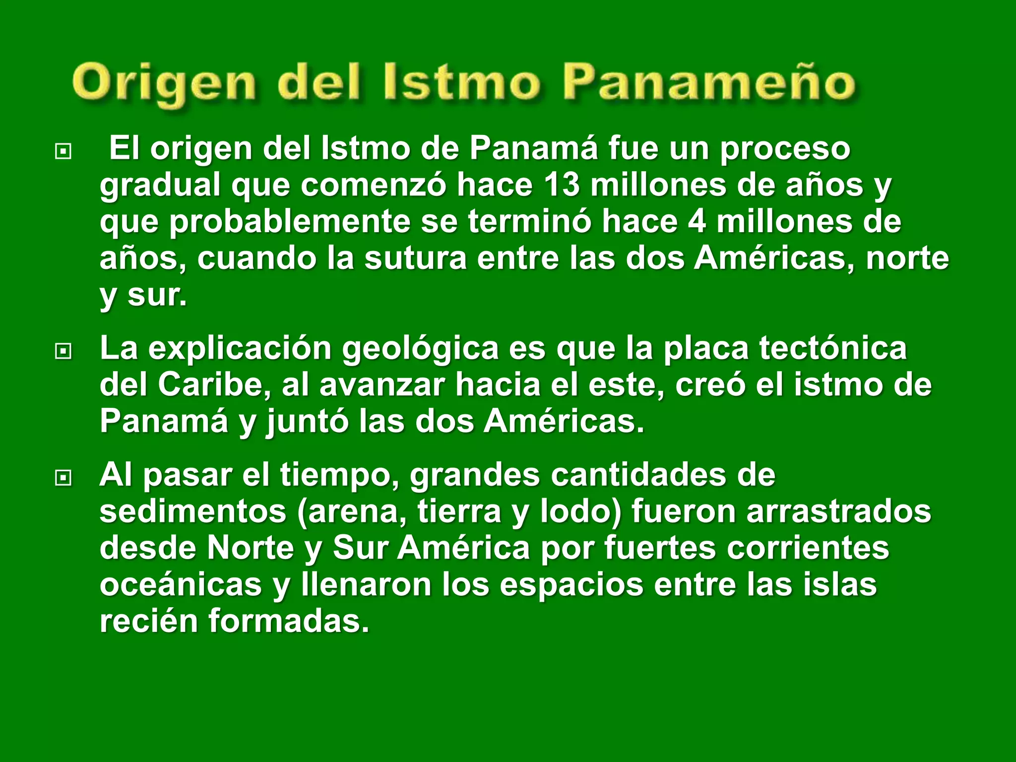 El relieve panameño | PPTX
