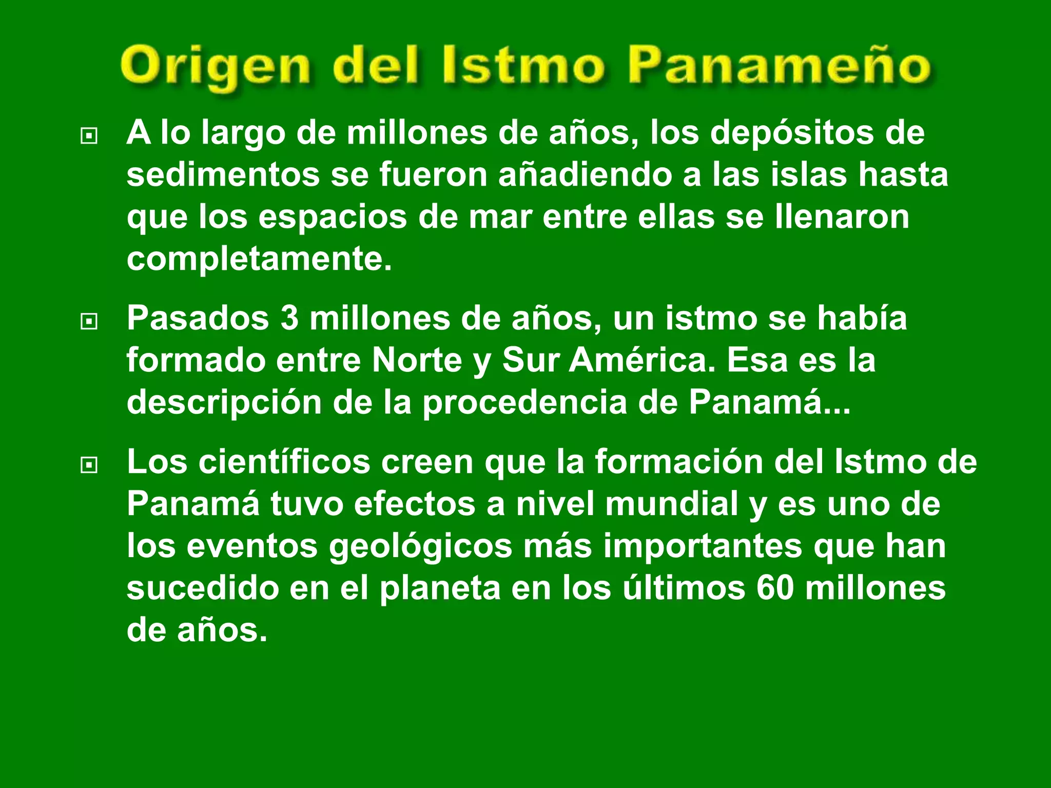 El relieve panameño | PPTX
