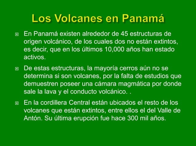 El relieve panameño | PPTX