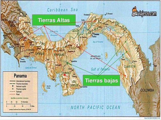 El relieve panameño