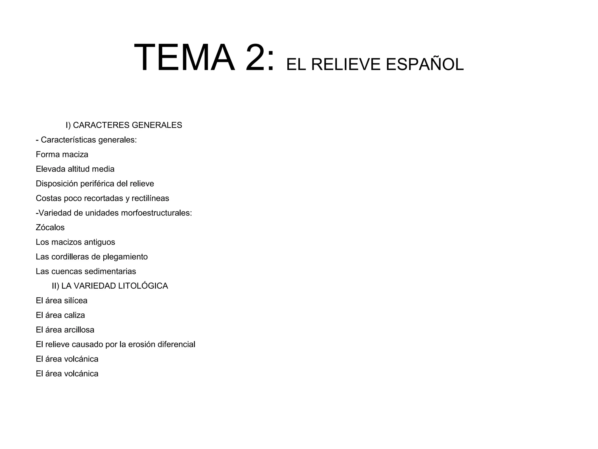 El relieve peninsular | PPT