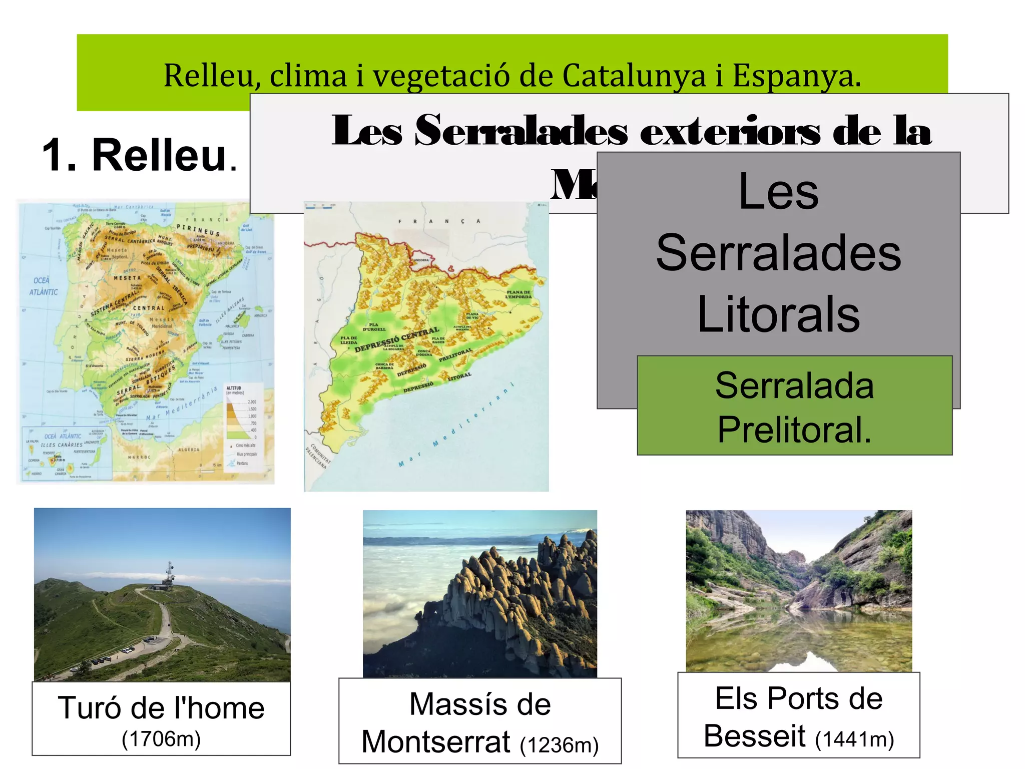 El relleu de la Península Ibèrica. | PPT