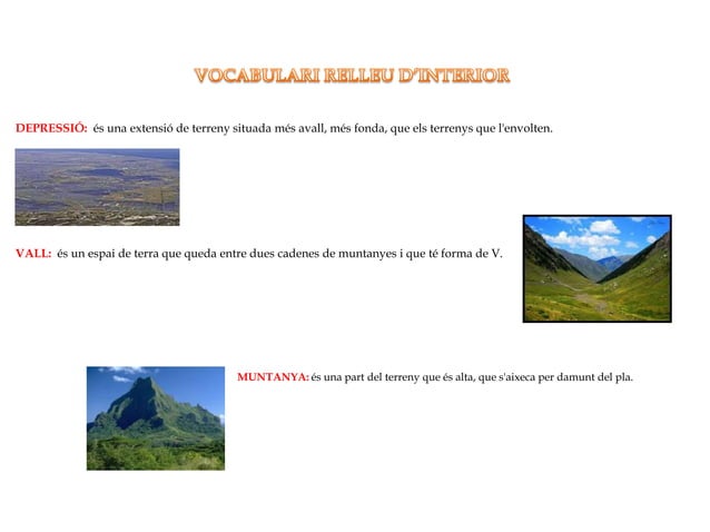 El relleu de la terra | PPT