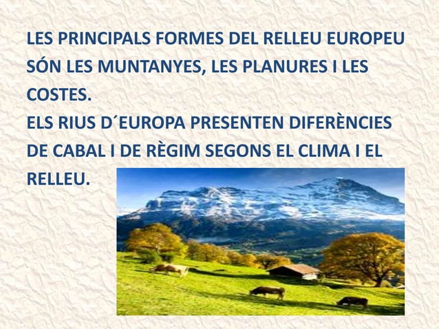 El relleu, els rius i els climes | PPT
