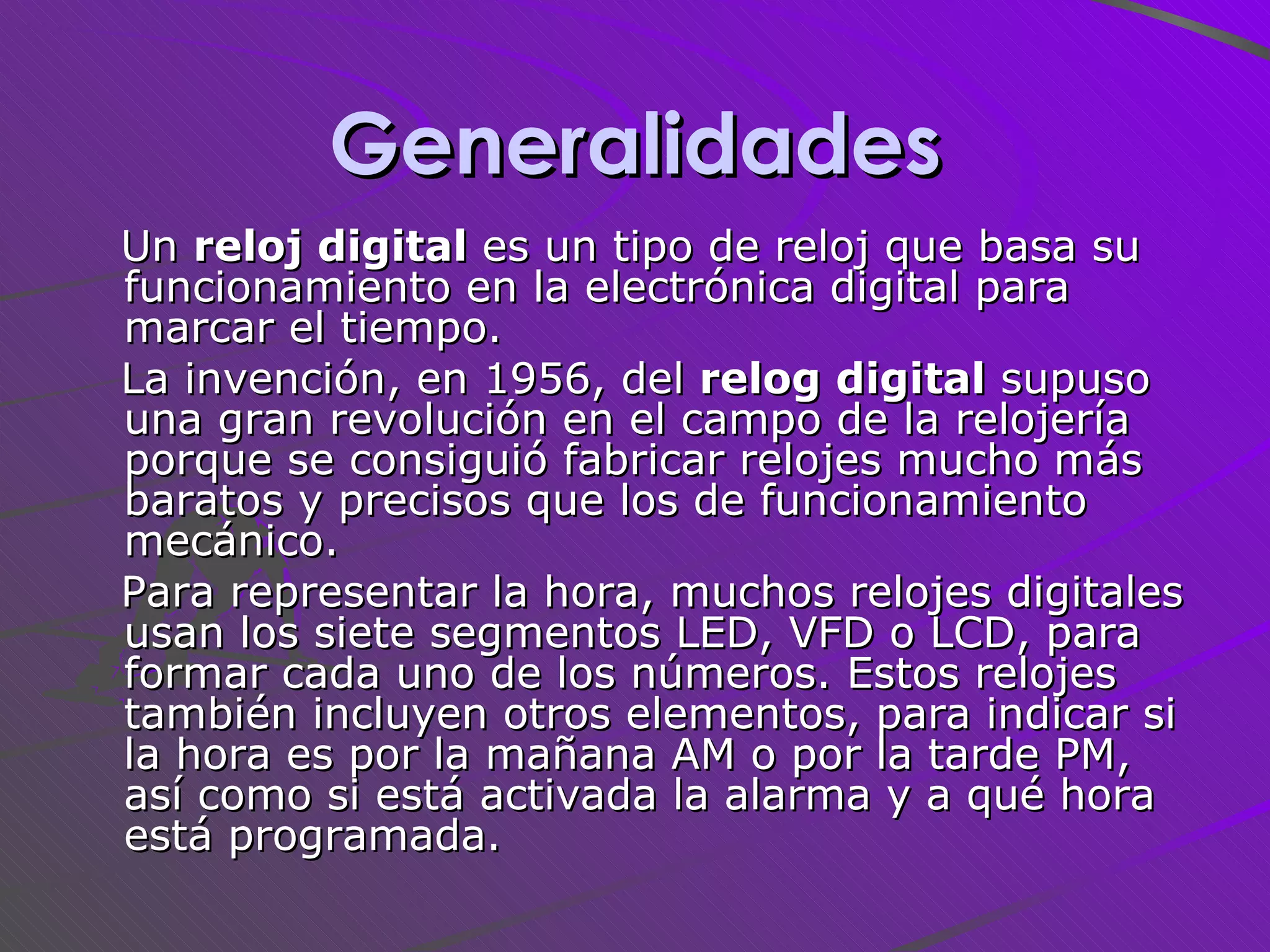 El Reloj Digital | PPT
