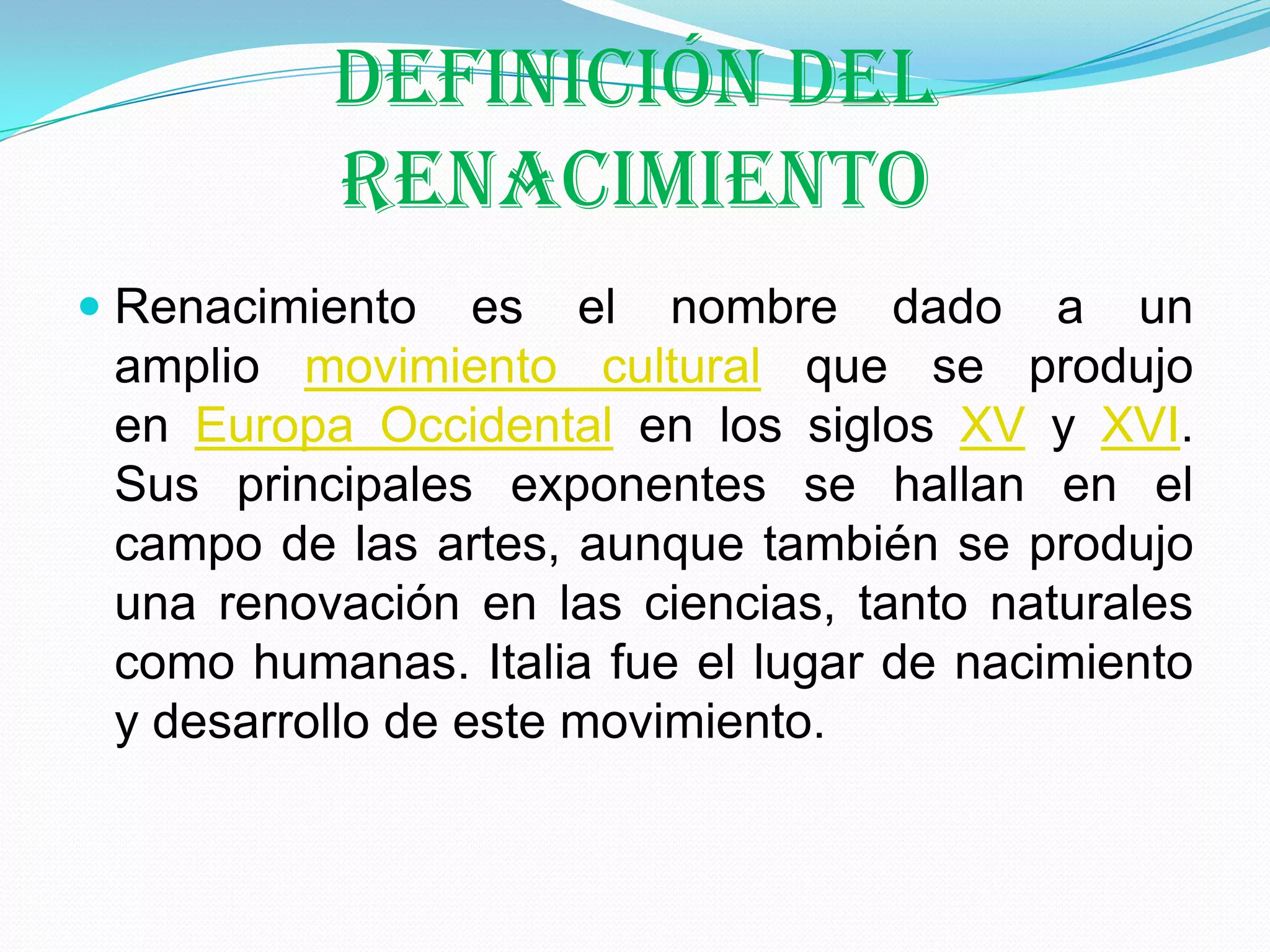 El renacimiento y sus consecuencias | PPT