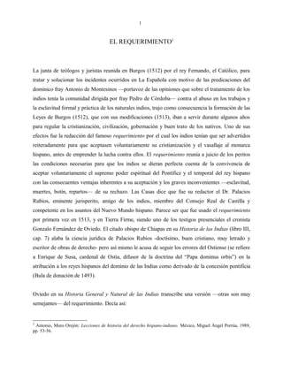 El requerimiento | DOC