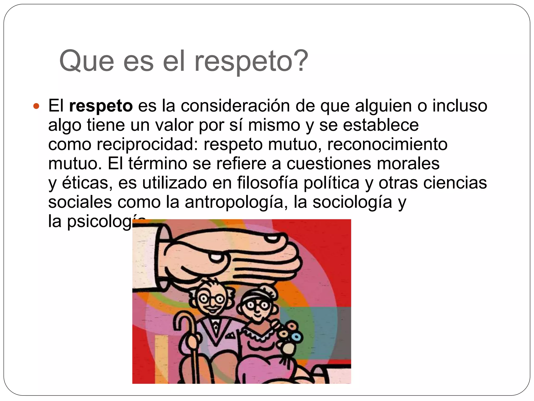 El respeto | PPT
