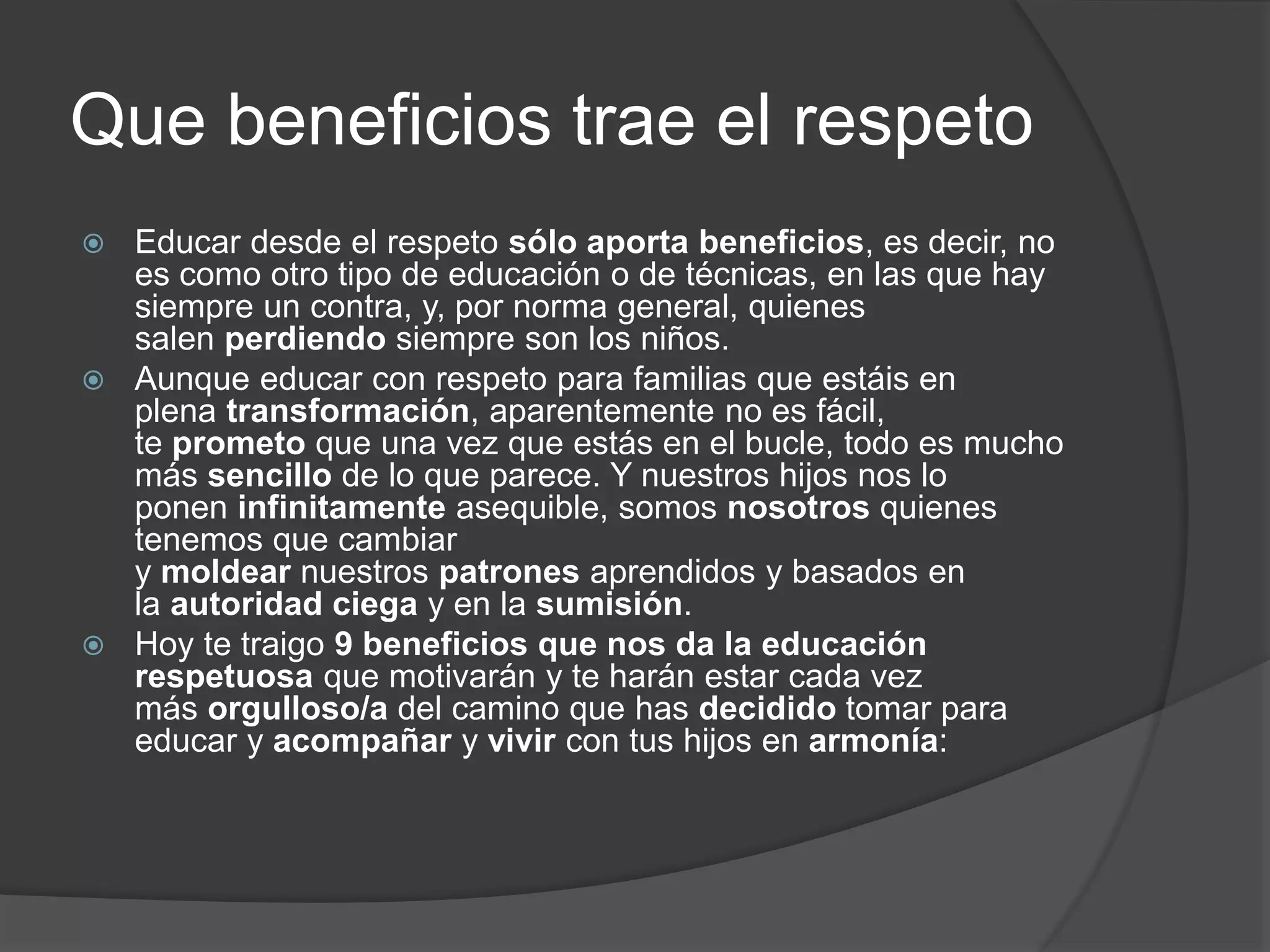El respeto | PPTX