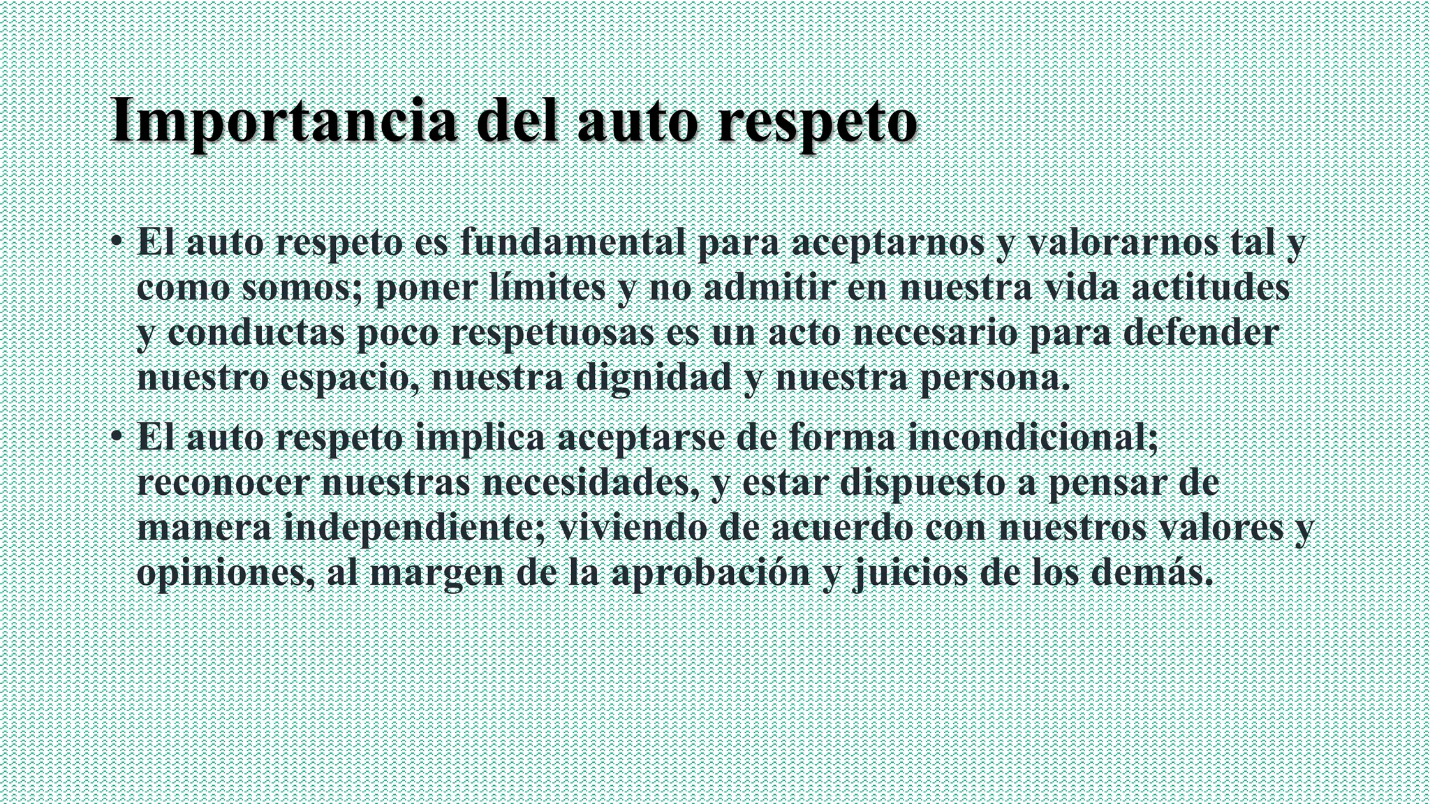 El respeto como Valor predominante en nuestra sociedad | PPT