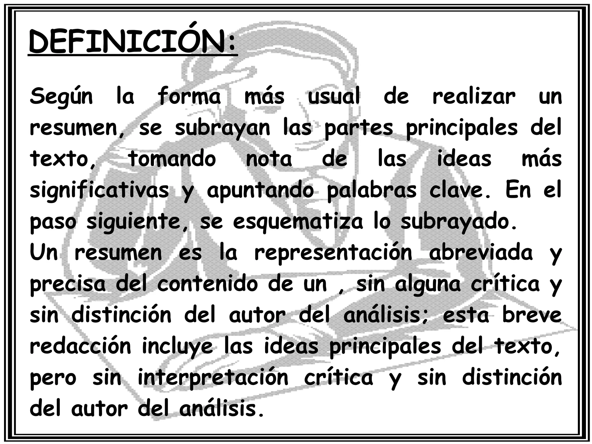 El Resumen | ODP