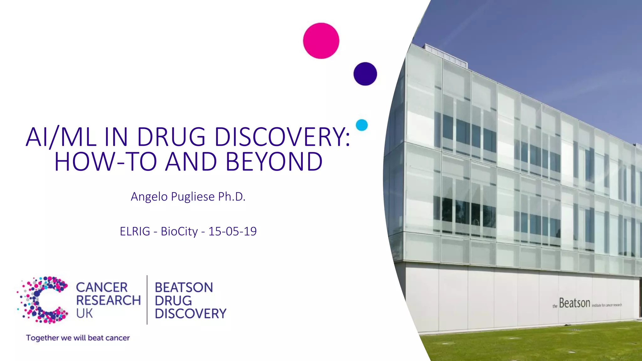 ELRIG Event Biocity Scotland May19 | PPT