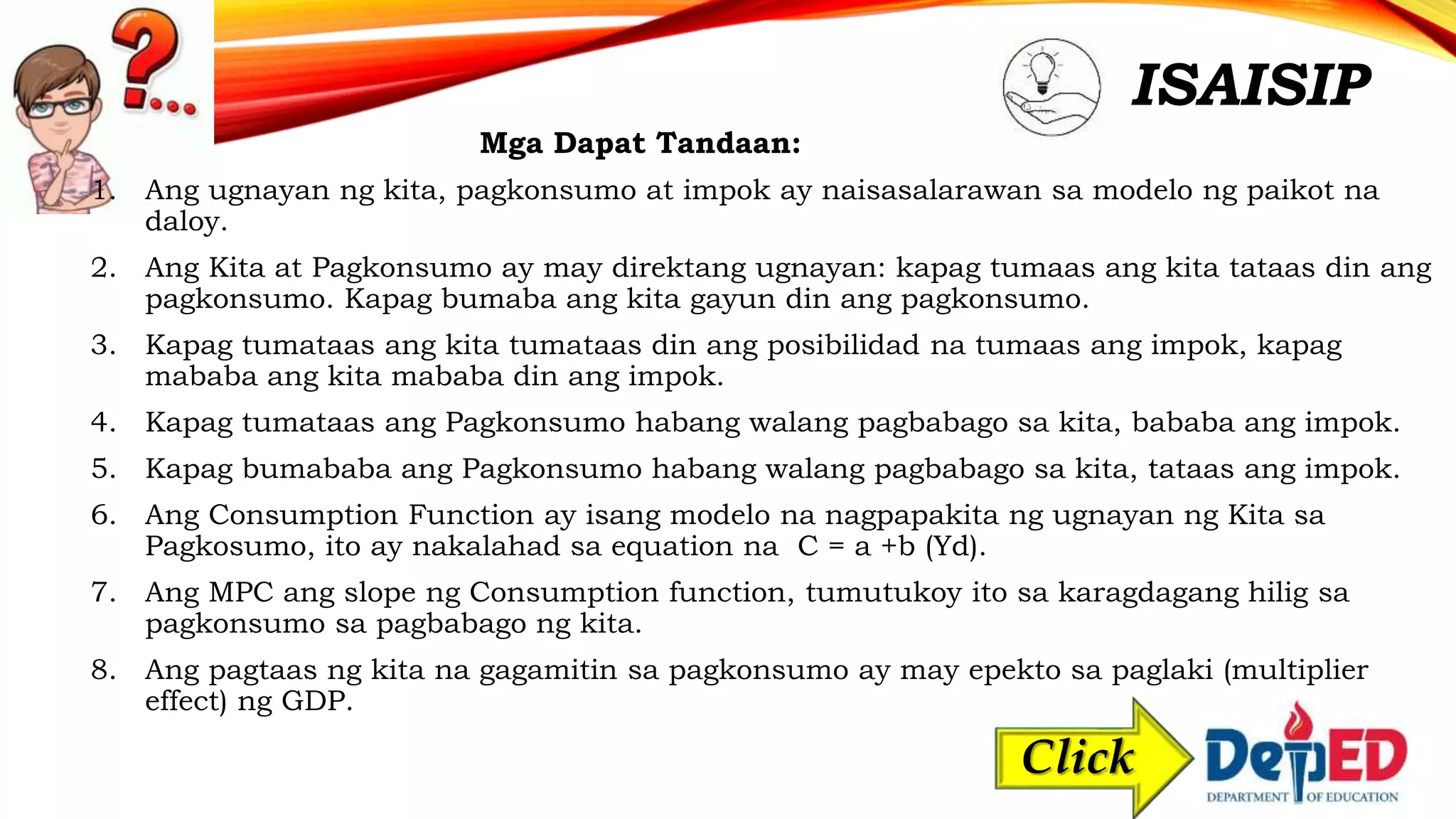 Ikatlong Markahan – Modyul 3: Ugnayan ng Kita, Pagkonsumo at Impok | PPTX