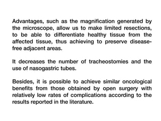 Complications in CO2 Laser Transoral Microsurgery for Larynx Carcinomas ...