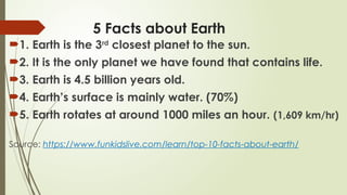 ELS-3-EARTHS-Unique in earth and life science | PPTX