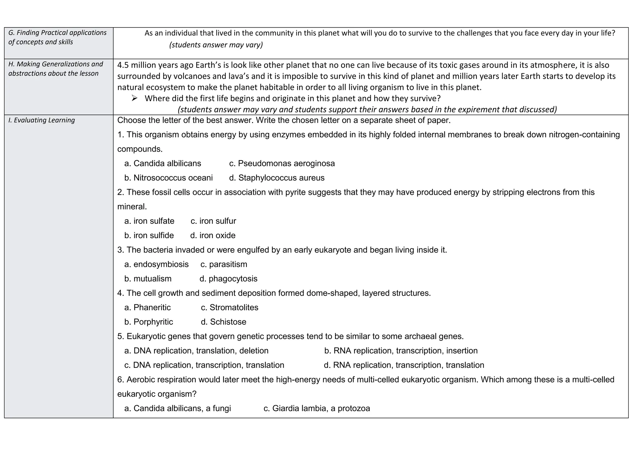ELS-DLP Q2 -The Origin of the First Life Forms on Earth.docx