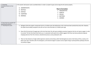 ELS-DLP Q2 -The Origin of the First Life Forms on Earth.docx | Geology ...