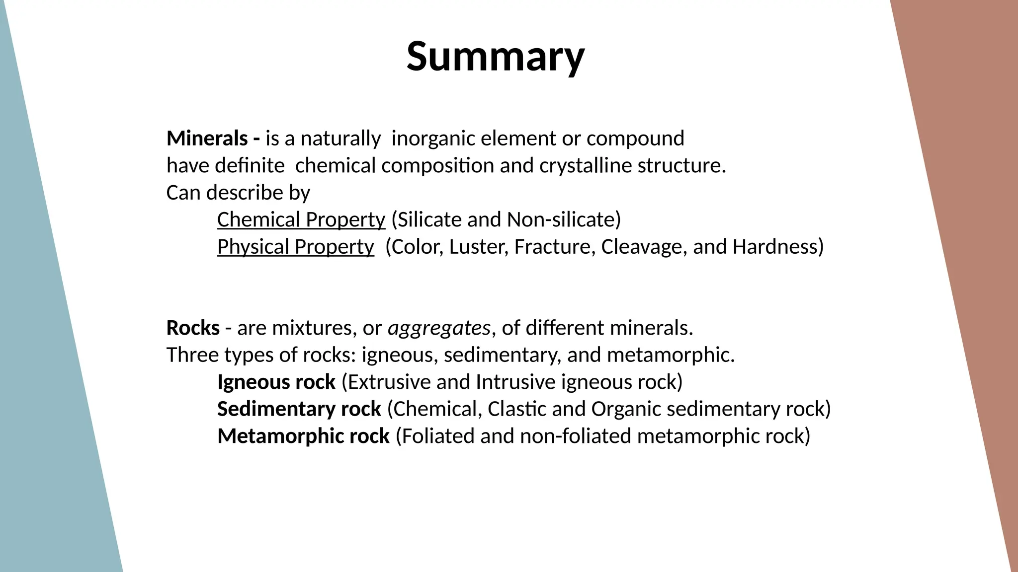 Minerals for Grade 11 for Senior High School | PPTX