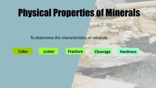 Minerals for Grade 11 for Senior High School | PPTX
