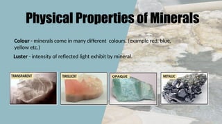 Minerals for Grade 11 for Senior High School | PPTX