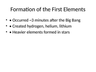 Origins of the Universe Presentation XXX | PPTX