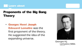 BIG BANG THEORY LESSON 1.1 ABOUT SCIENCE | PPTX