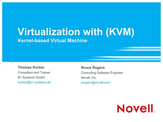 Virtualization with KVM (Kernel-based Virtual Machine) | PDF