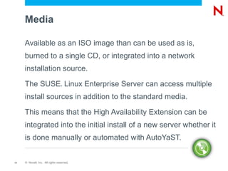 Building High Availability Clusters with SUSE Linux Enterprise High ...