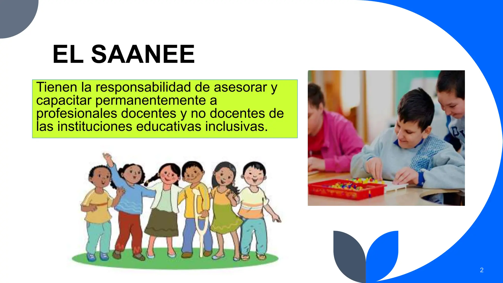 ORIENTACIONES PARA LA ORGANIZACIÓN Y FUNCIONAMIENTO DE LOS SAANEE EN EL ...