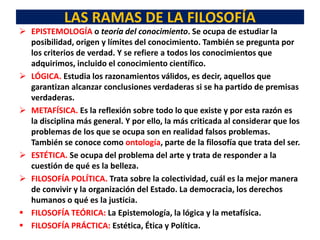 El saber filosófico | PPTX