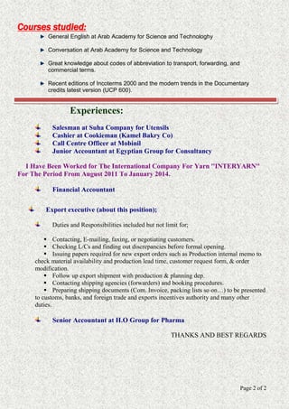 Elsaftey cv 1 (2) (1) | PDF