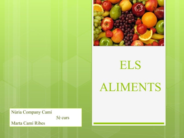 Els aliments | PPTX