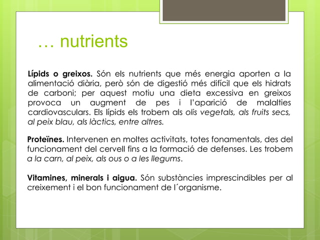 Els aliments | PPTX