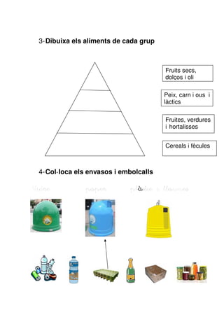 Els aliments. Avaluació. | PDF