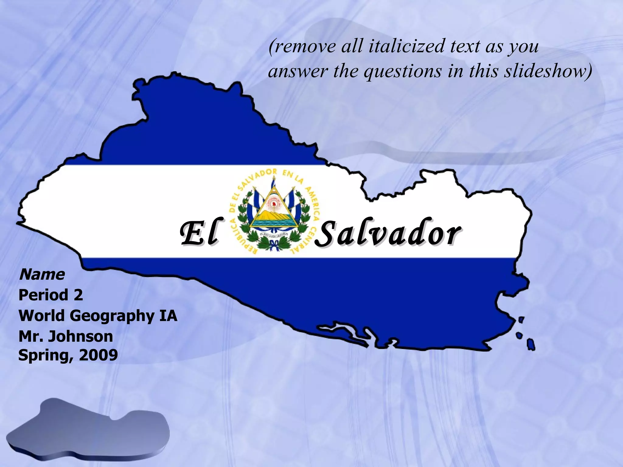 El Salvador Template | PPT