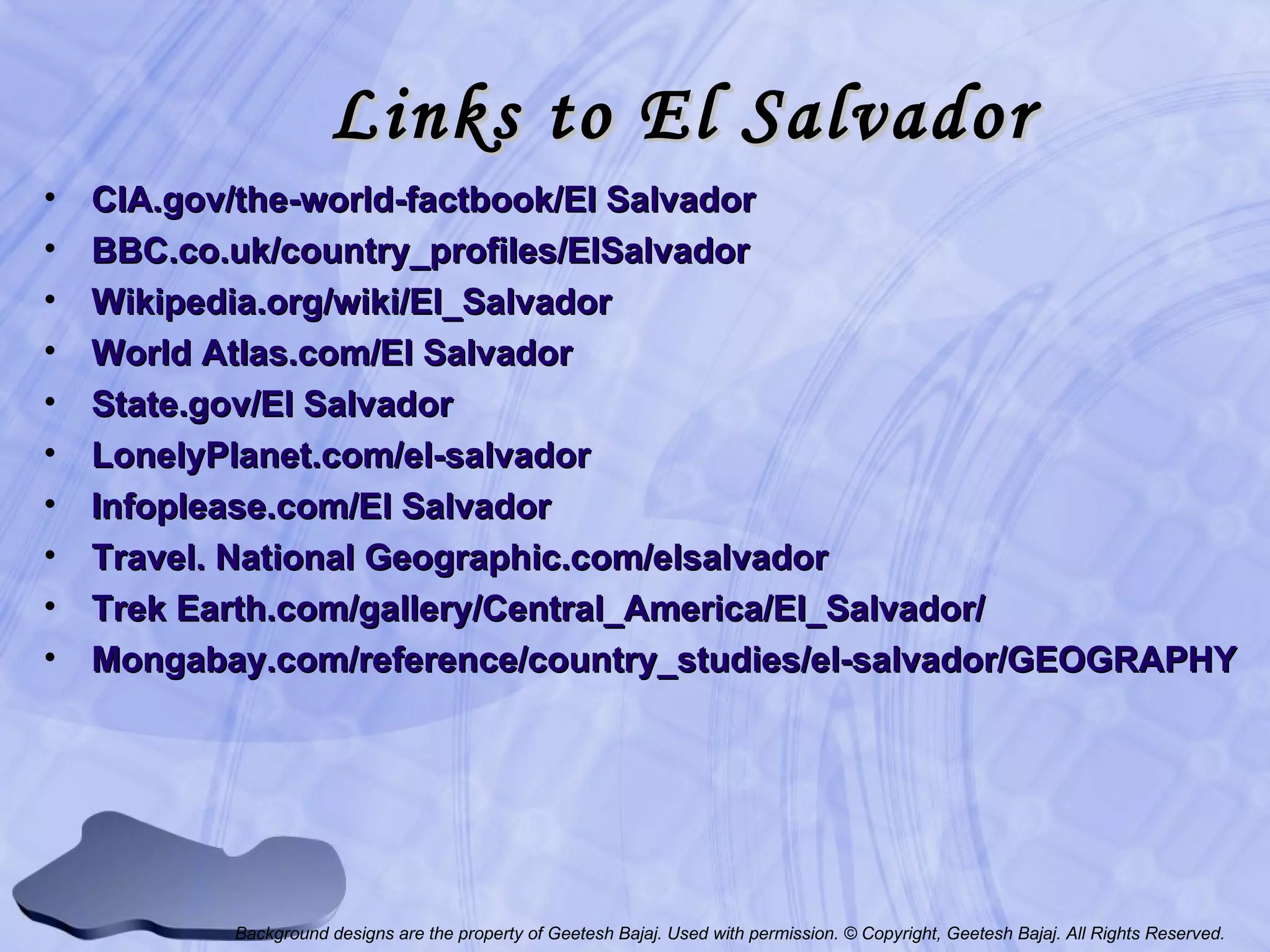 El Salvador Template | PPT | Geography | Science