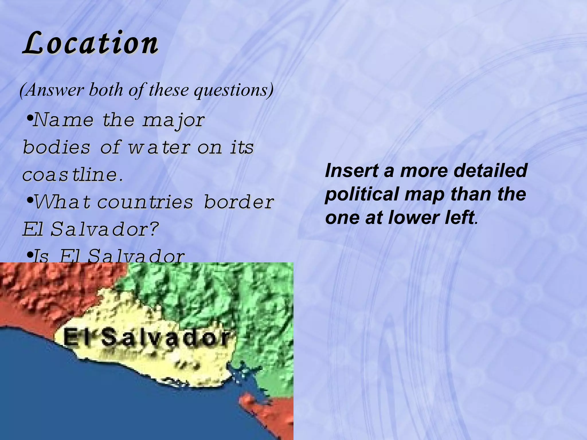 El Salvador Template | PPT