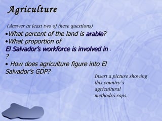 El Salvador Template | PPT | Geography | Science