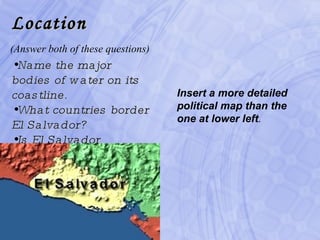 El Salvador Template | PPT | Geography | Science