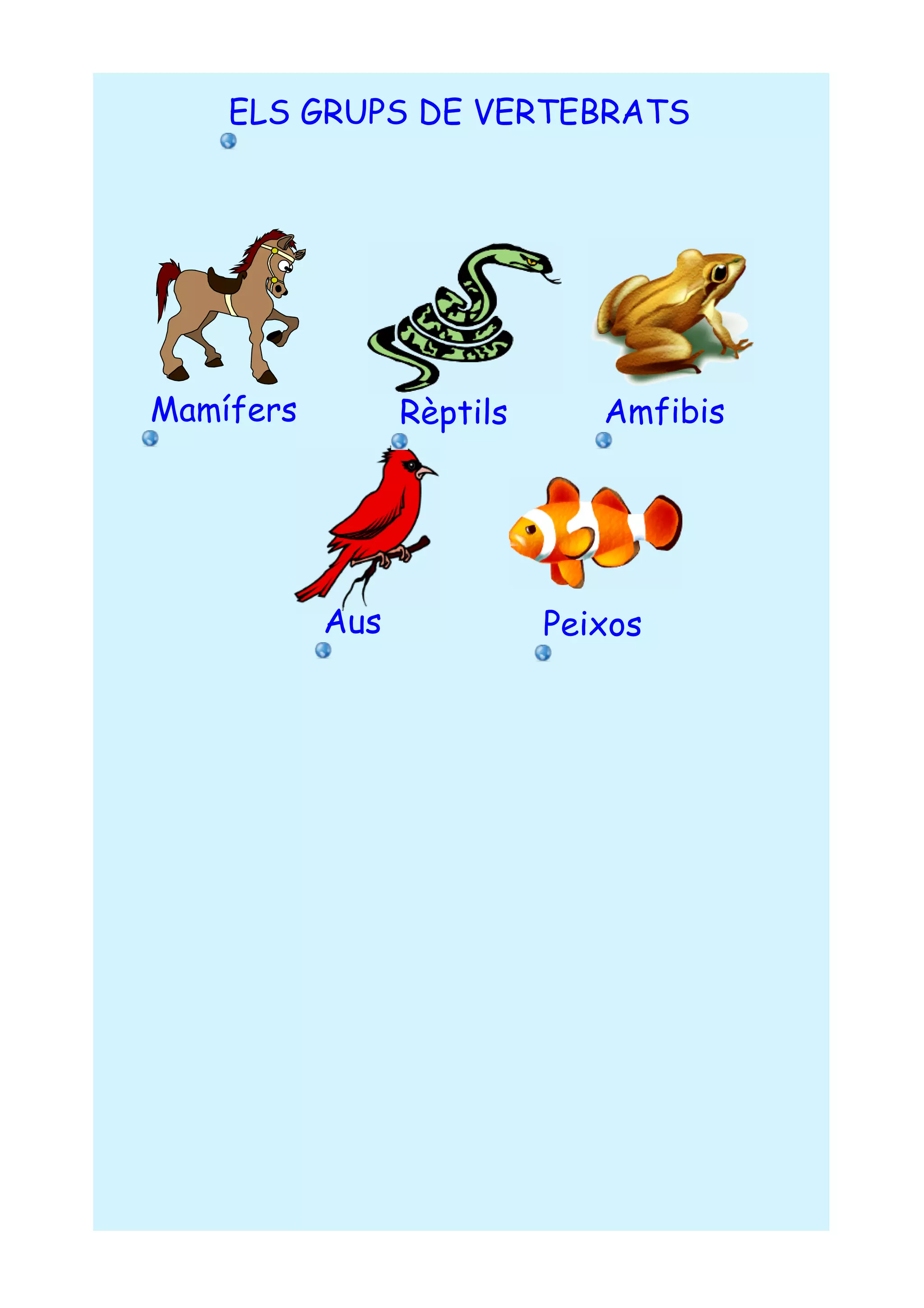 Els animals vertebrats pdi | PDF