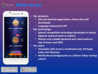 Elsa presentation deck | PDF