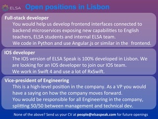 Elsa presentation deck | PDF