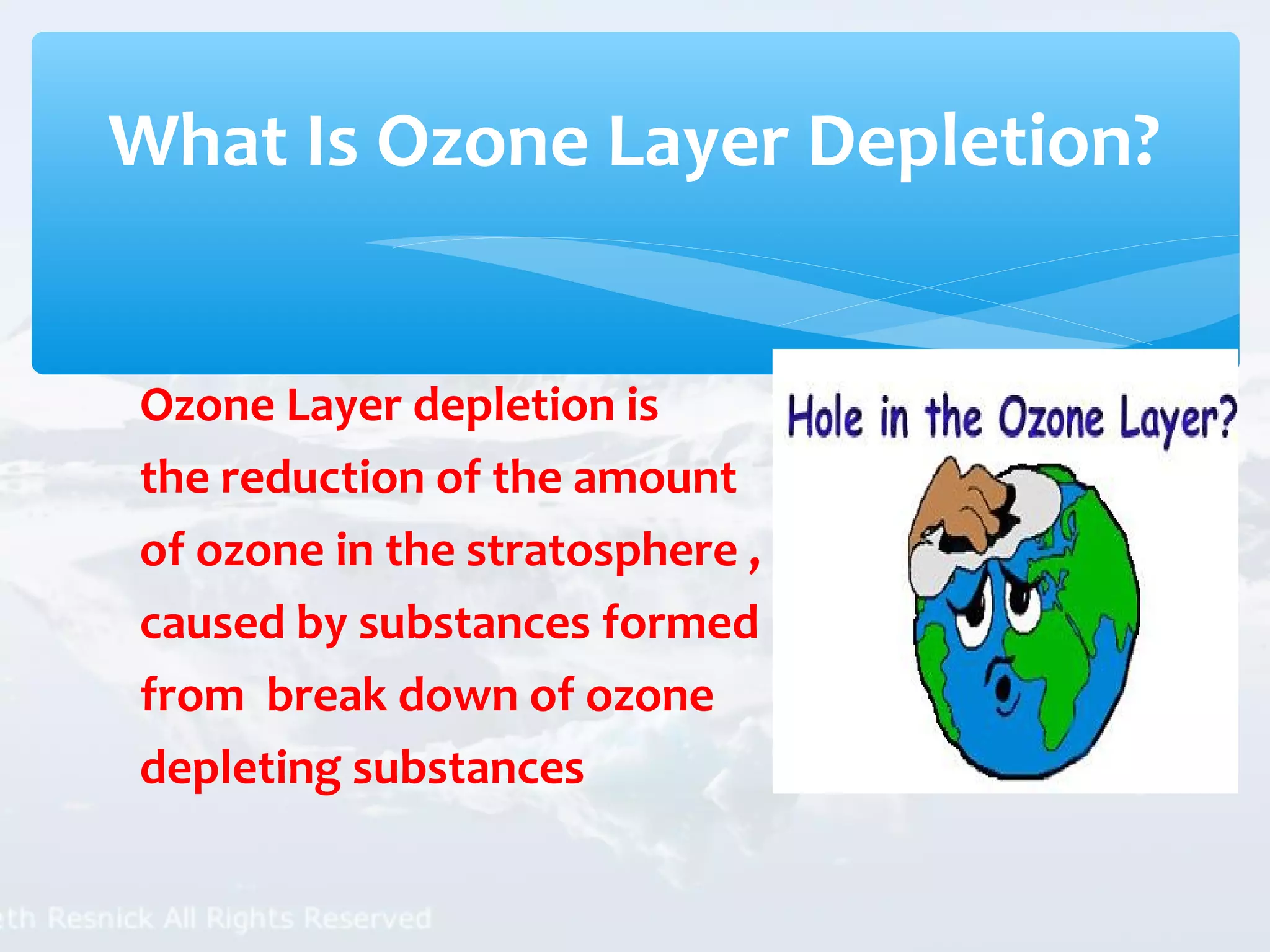 Ozone layer depletion | PPT