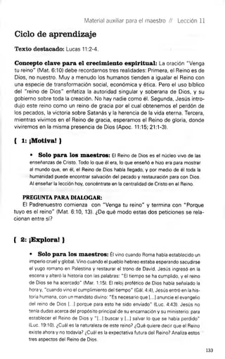 El Sábado Enseñaré | Lección 11 | El Reino de Dios | Escuela Sabática | PDF