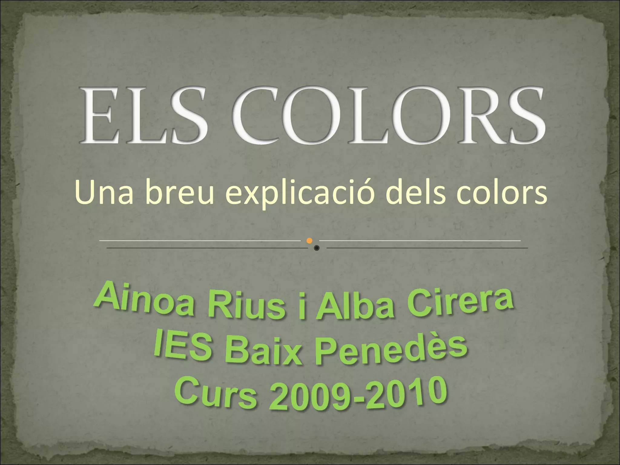 Els Colors | PPT