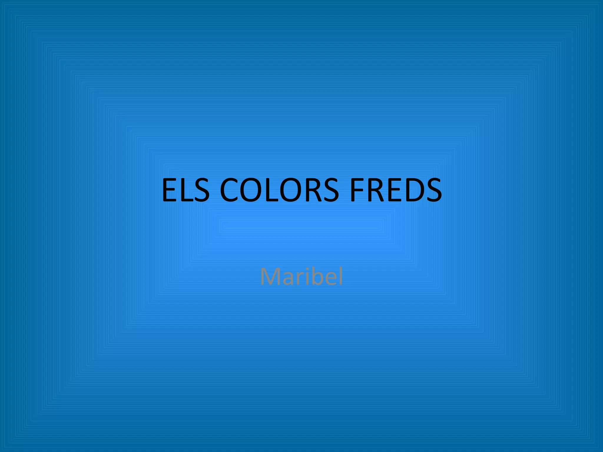 Els Colors Freds | PPT