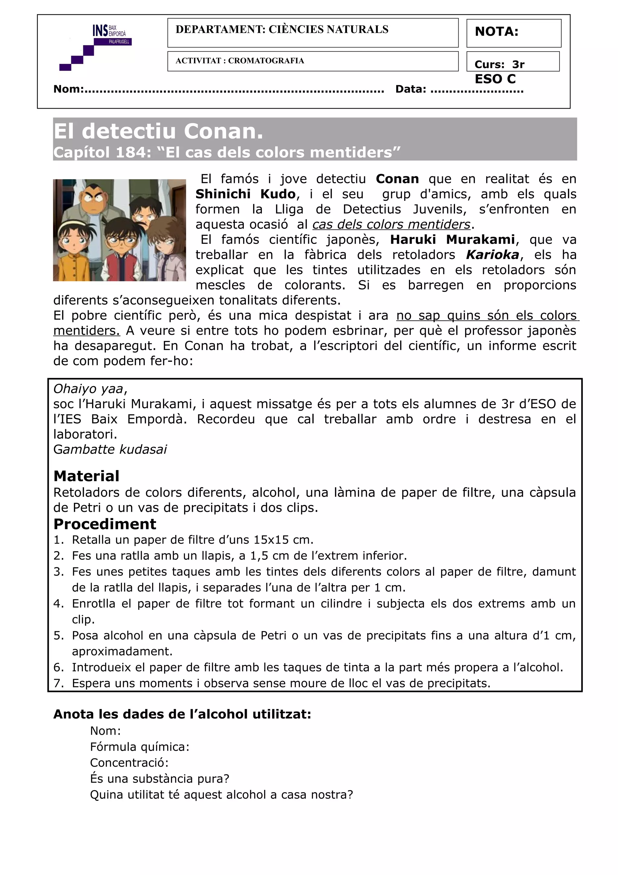 Els colors mentiders. 3r ESO | PDF