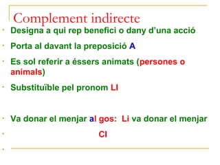 Els complements verbals | PPT